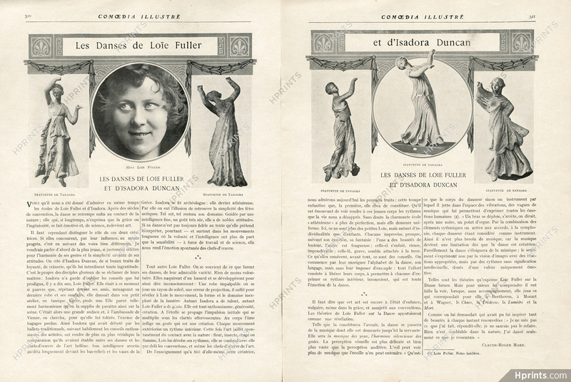 Isadora Duncan et Loïe Fuller – Fontainebleau Augmenté